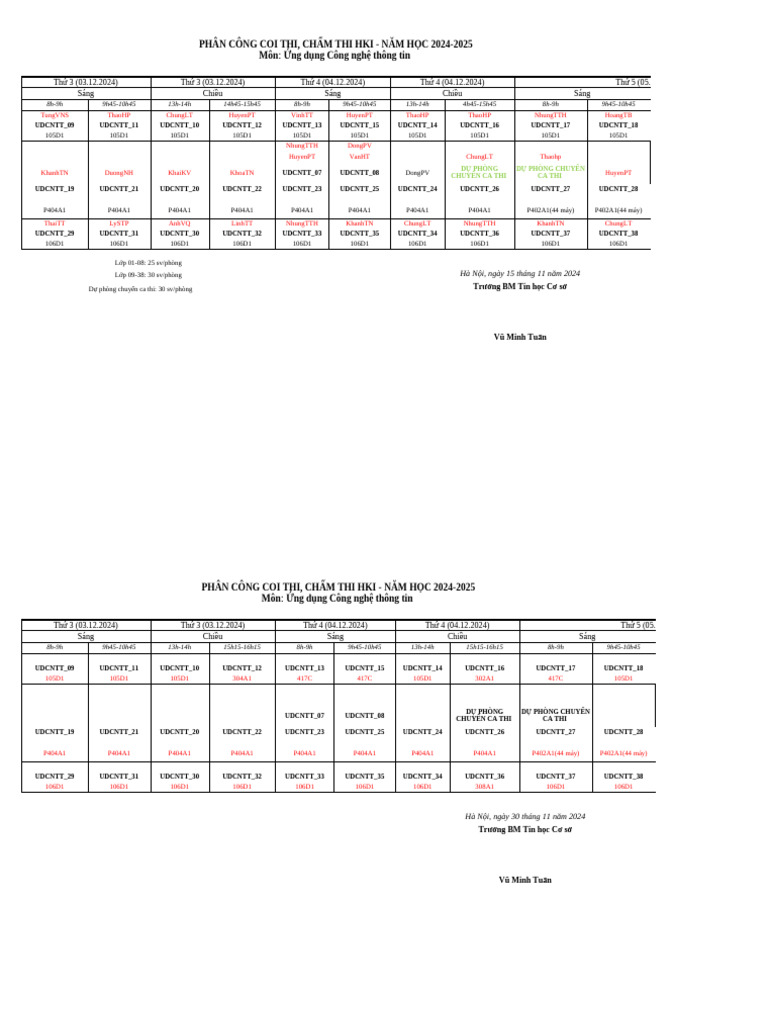 FIT_THCS_Phan Cong Coi Thi, Cham Thi_dot 1, 2_ky 1_2024-2025_2024.11.28_dieu Chinh Phong Thi 30. ...
