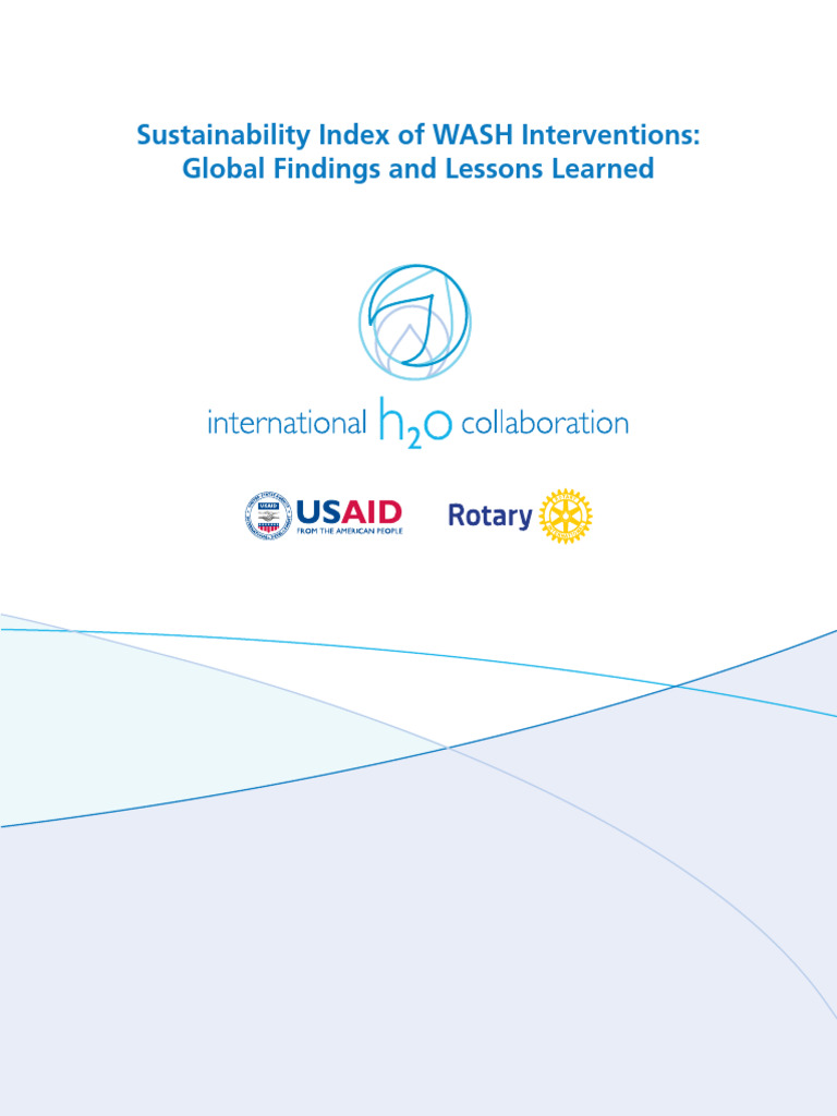 Wash Sustainability Index | PDF | Wash | Sanitation