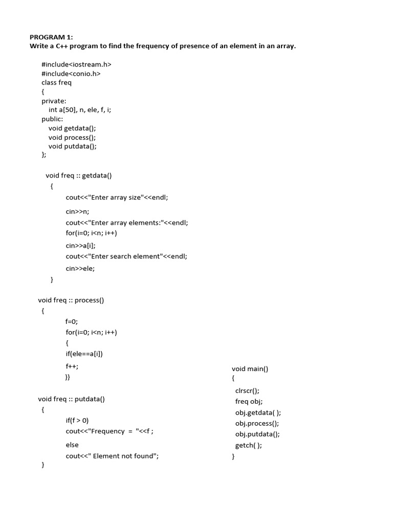 II PU - C.S. Lab Programs 2024 | PDF