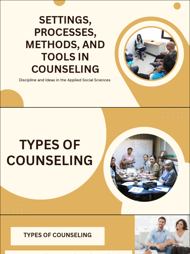 Counseling Settings | PDF | Counseling Psychology | Goal Setting