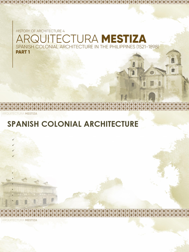 Spanish Colonial Architecture Overview | PDF