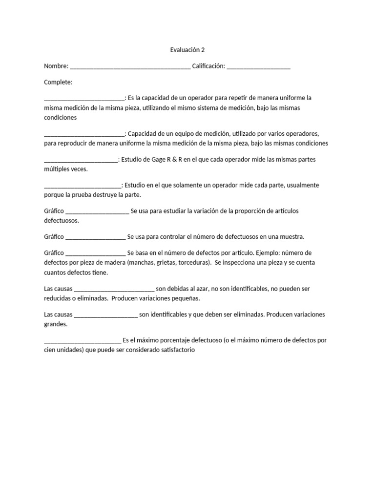 Evaluacion 2 | PDF