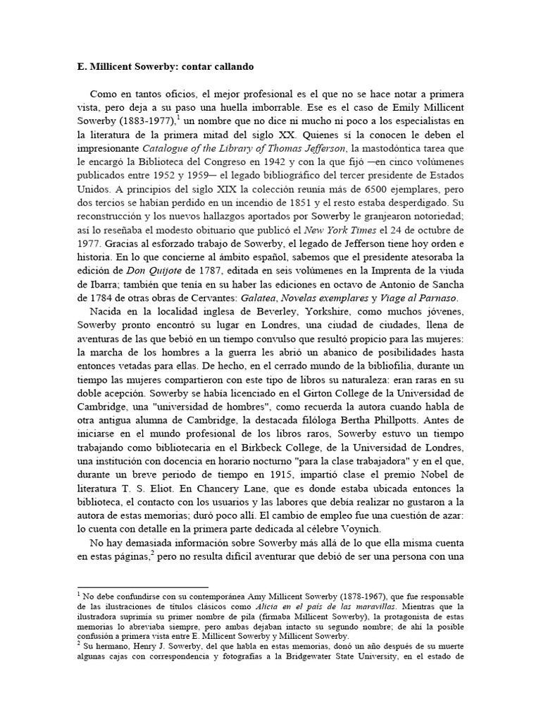 Gente Rara y Libros Raros de E Millicent (1) | PDF | Libros