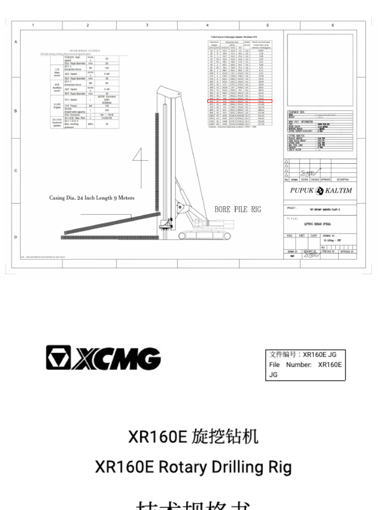 Lifting Casing by Bore Pile Rig MKB | PDF