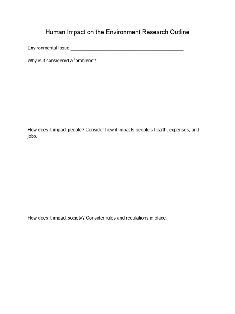 Environmental+Research+Project Step+Three - Docx 2 3 | PDF