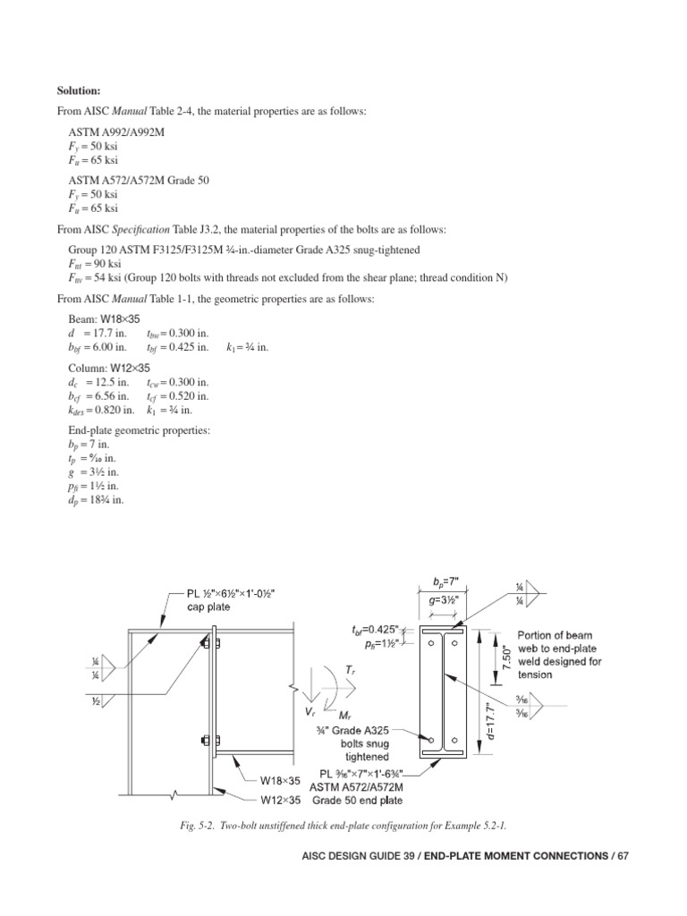 AISC Design Guide 39 - End-Plate Moment Connections 77 | PDF