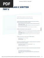 Sample Class C Drivers Written Test 1 | PDF | Traffic | Driving