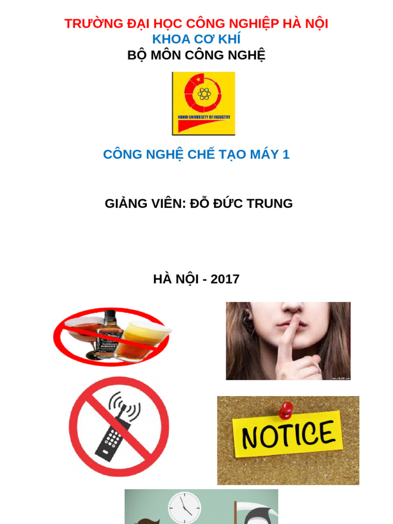 Bai Giang CNCTM1 - Do Duc Trung | PDF