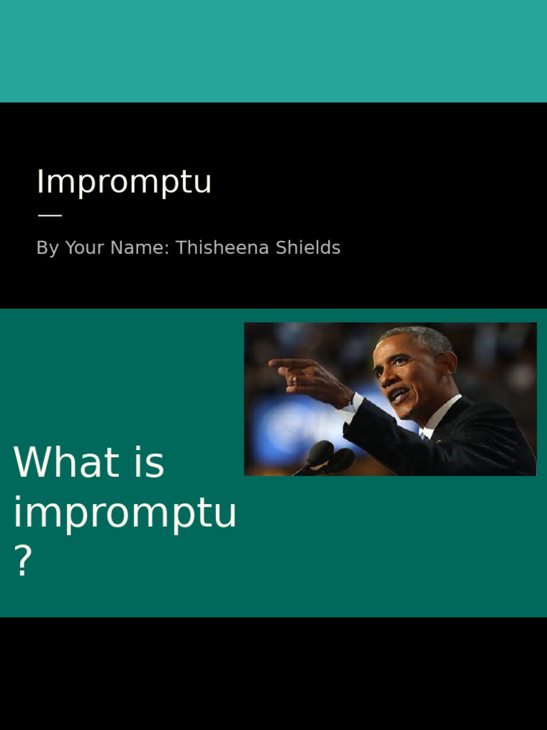 Impromptu speech Knowledge | PDF | Cognitive Science | Cognition