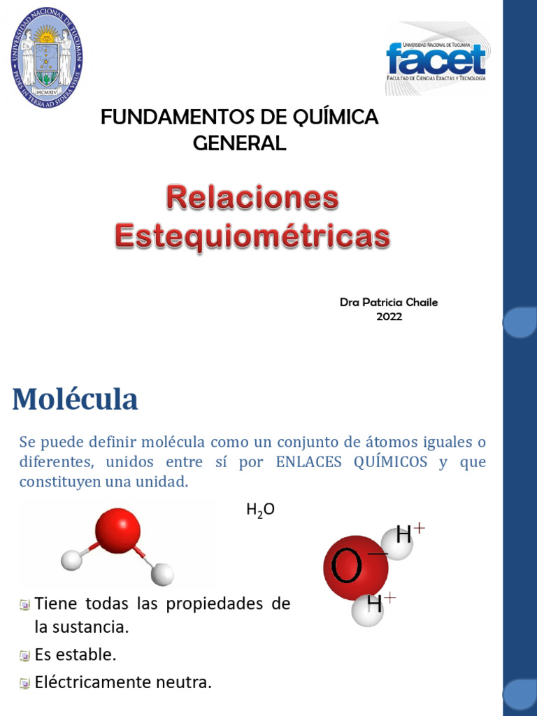 Fórmulas de Estequiometría en Química | PDF | Enlace químico | Redox