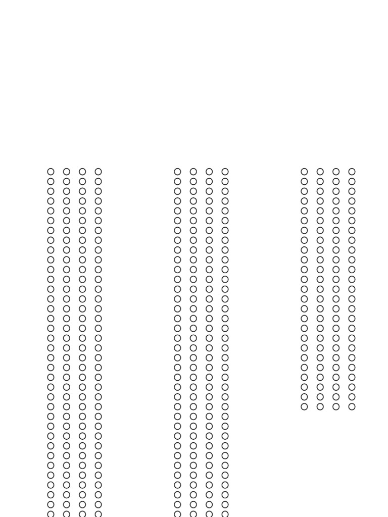 Sainik School Entrance Exam OMR Sheet MultiColumn | PDF