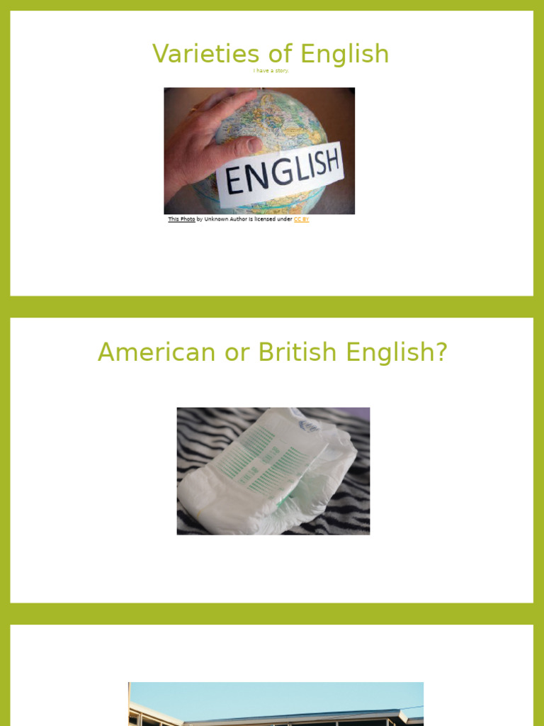 Understanding Varieties of English | PDF | English Language | Cultural ...