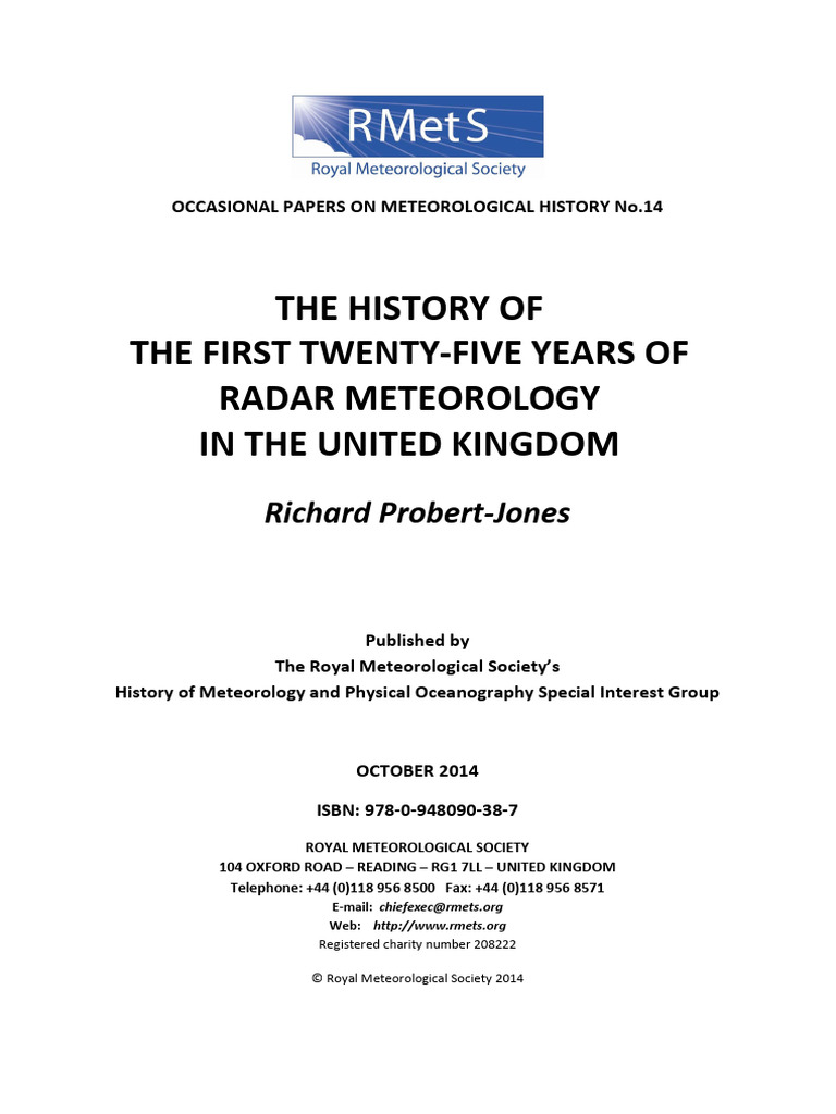Radar of Meteorology | PDF | Cross Section (Physics) | Radar