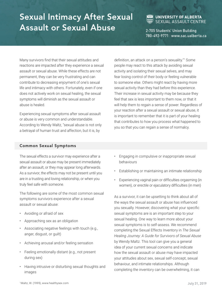 Healing Sexual Intimacy Post-Assault | PDF | Intimate Relationships ...