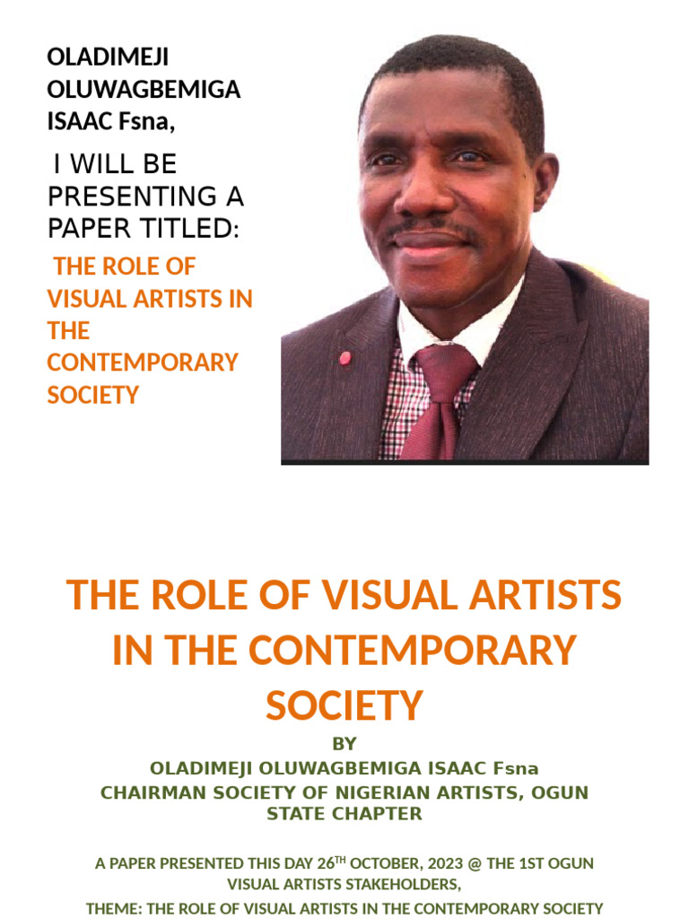 The Role of Visual Artists in The Contemporary | PDF