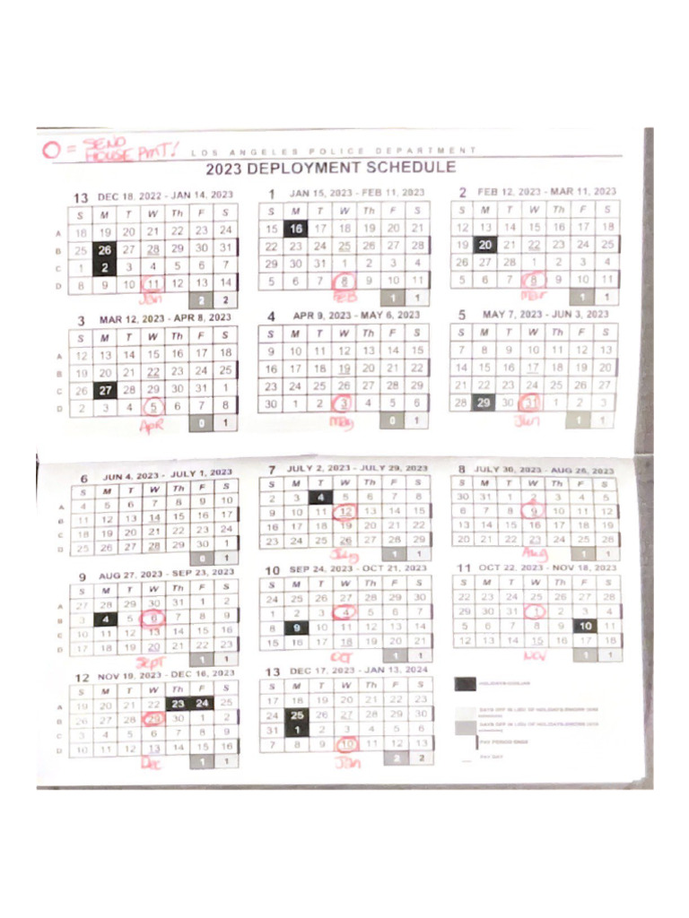 2023 Deployment Schedule | PDF