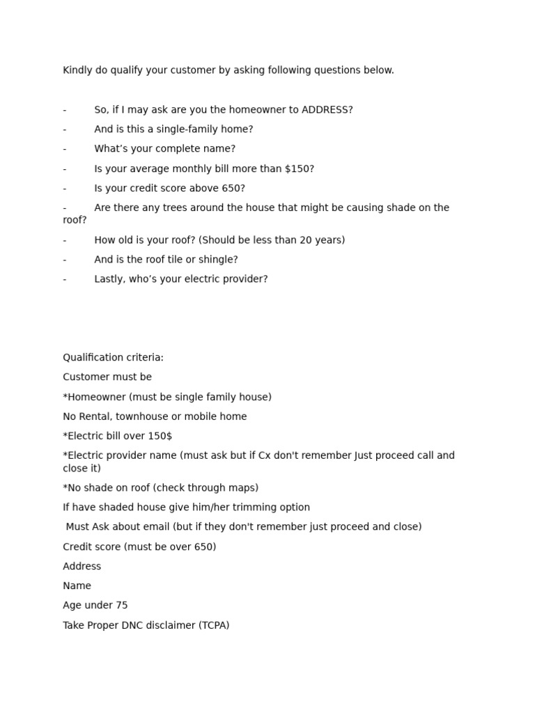 Solar Checklist | PDF