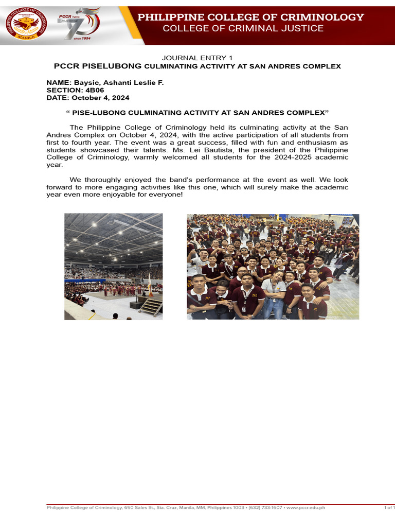 Week 1 - Pise Lubong-2 | PDF