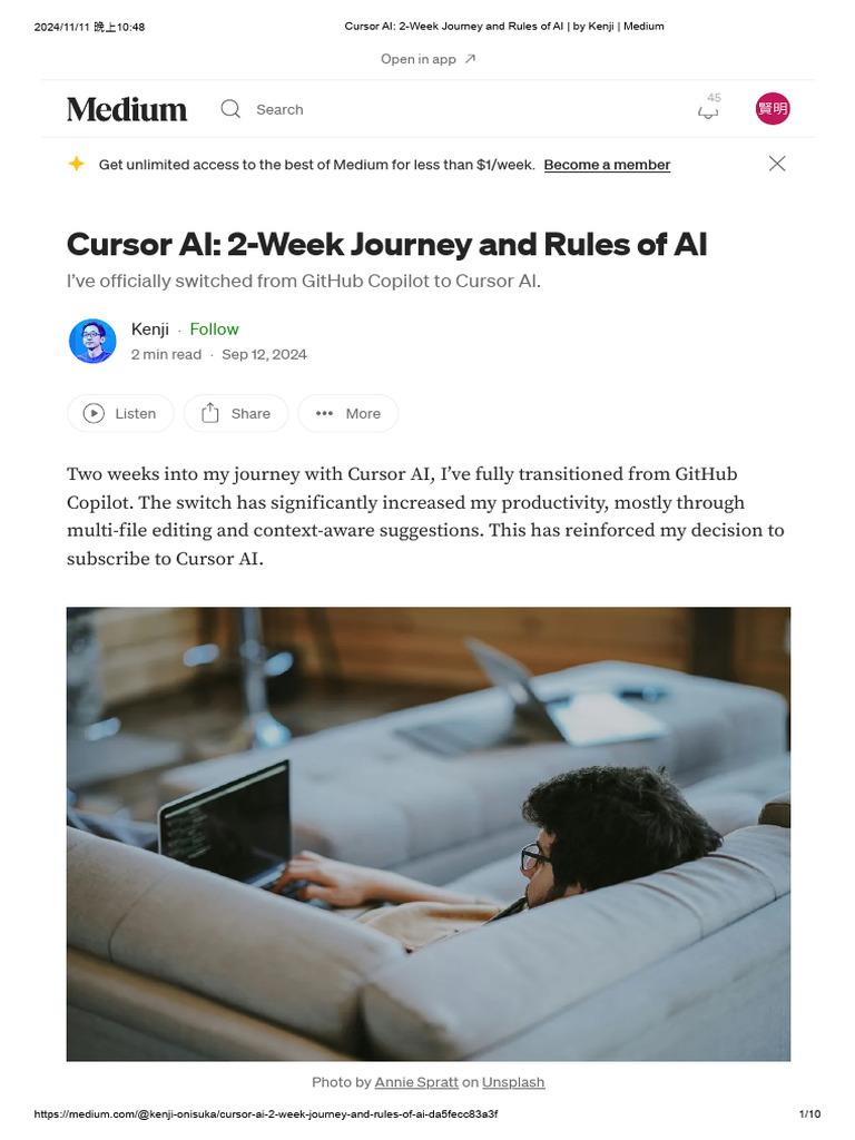 Cursor AI: My 2-Week Experience | PDF | Artificial Intelligence ...