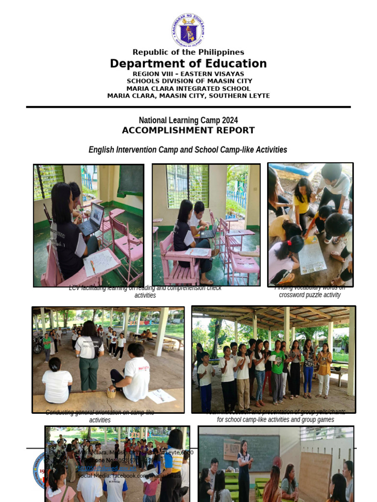 NLC Accomplishment Report | PDF | Learning Methods | Human Communication