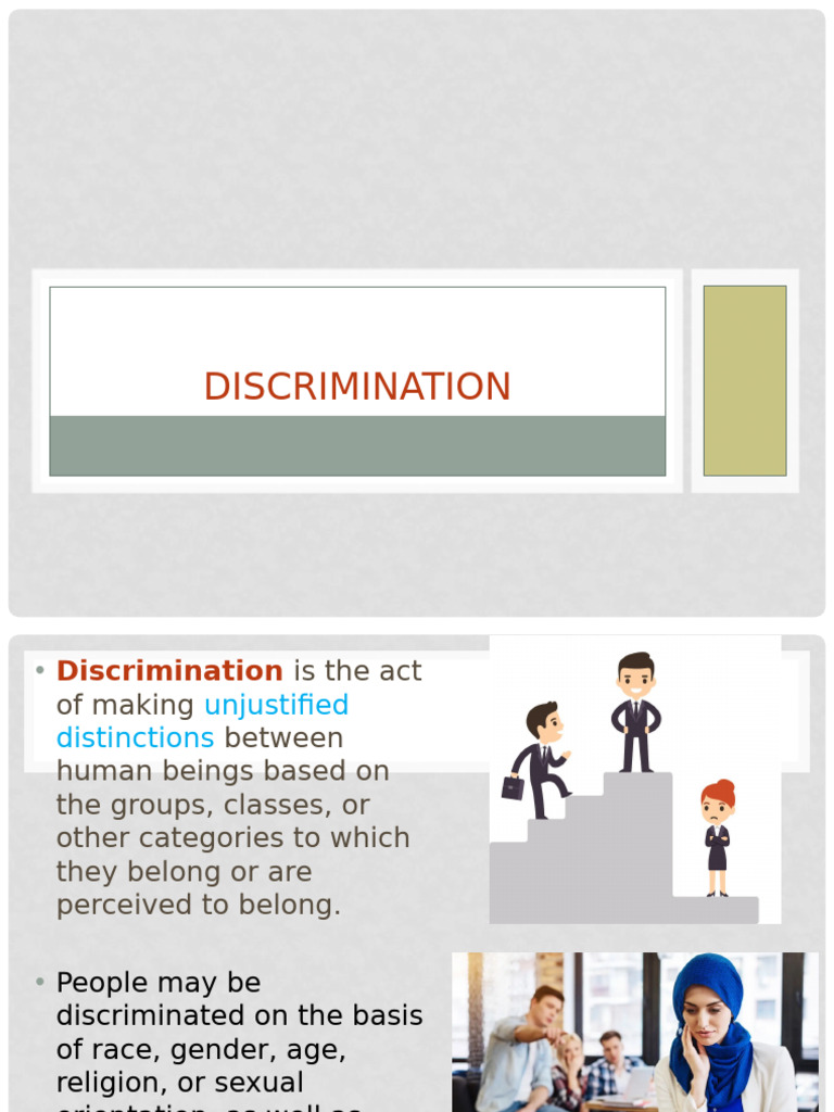 Discrimination | PDF | Discrimination | Human Rights