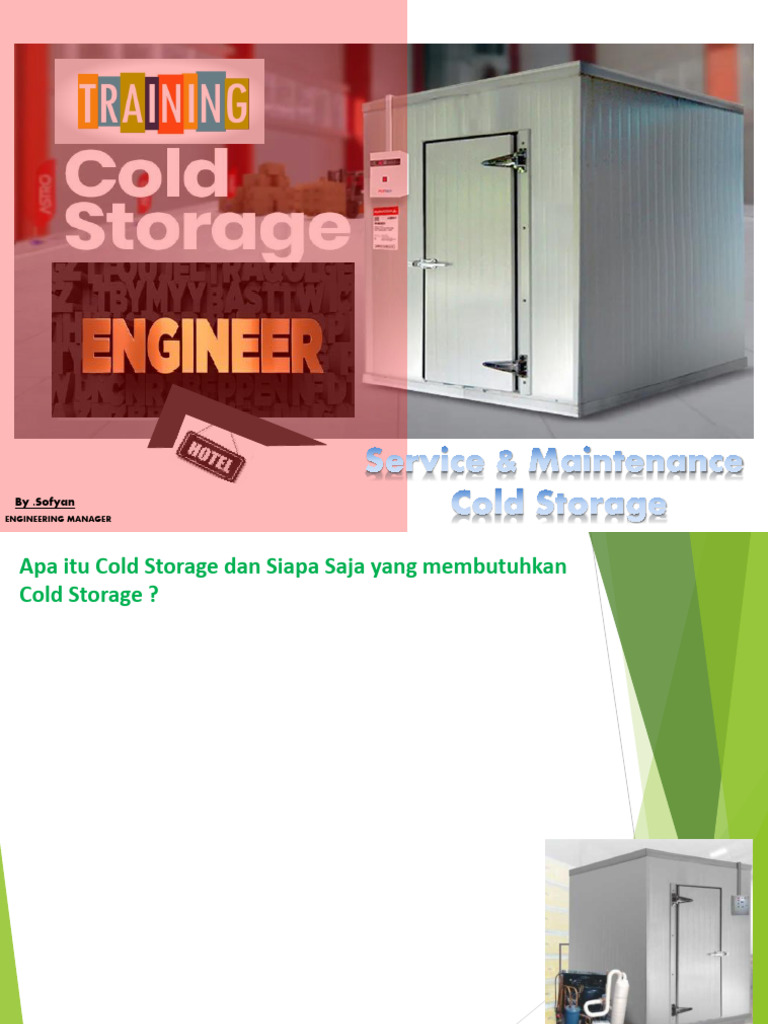 Training Engineering Hotel Cold storage | PDF