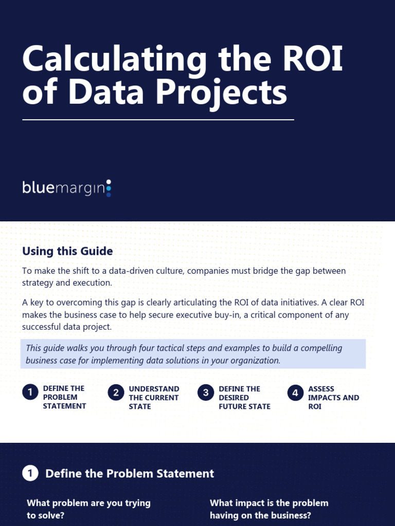 Free Guide - Calculate Data Project ROI | PDF | Return On Investment ...