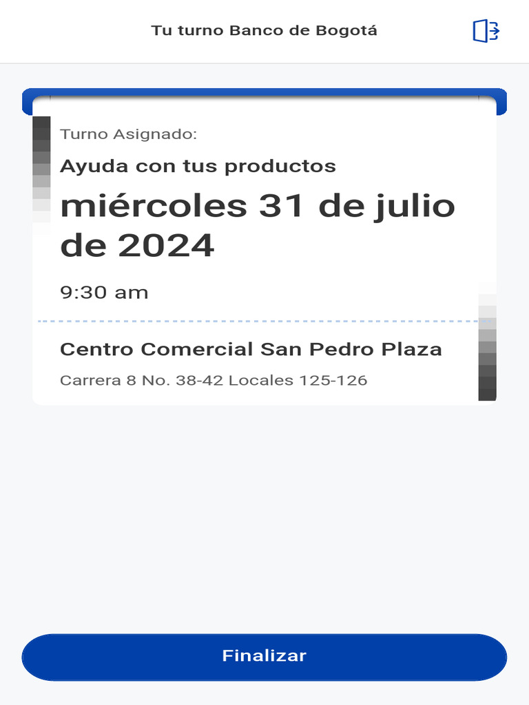 Turno Digital Banco de Bogotá | PDF