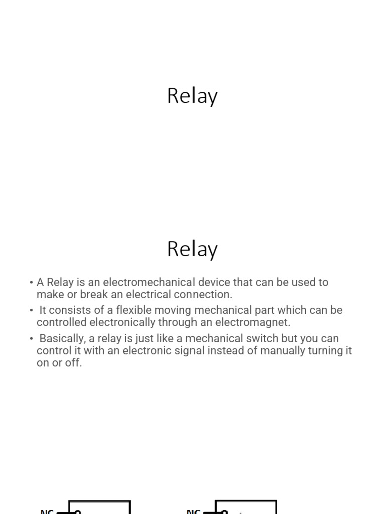 Relay | PDF | Relay | Electronics