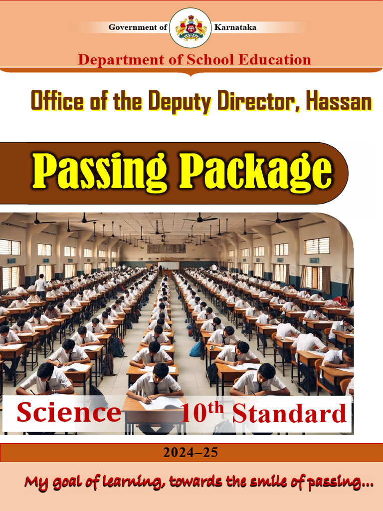 DDPI Hassan Passing Package Science English Medium | PDF | Acid ...