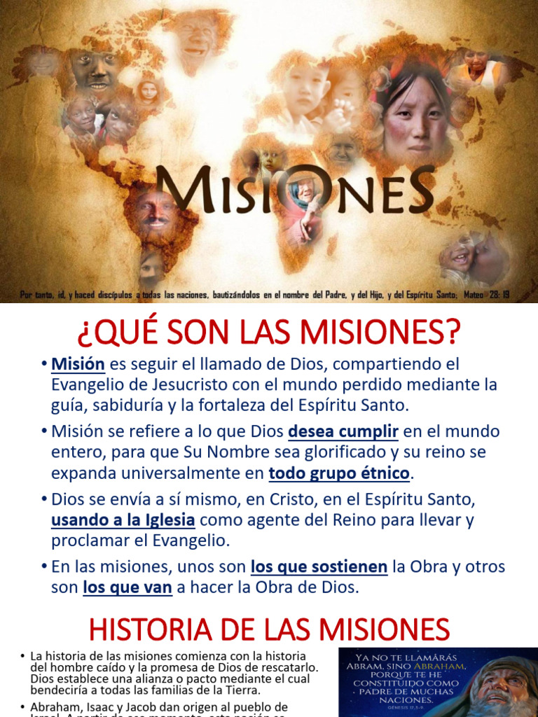 MISIONES | PDF | Misionero | Iglesia cristiana