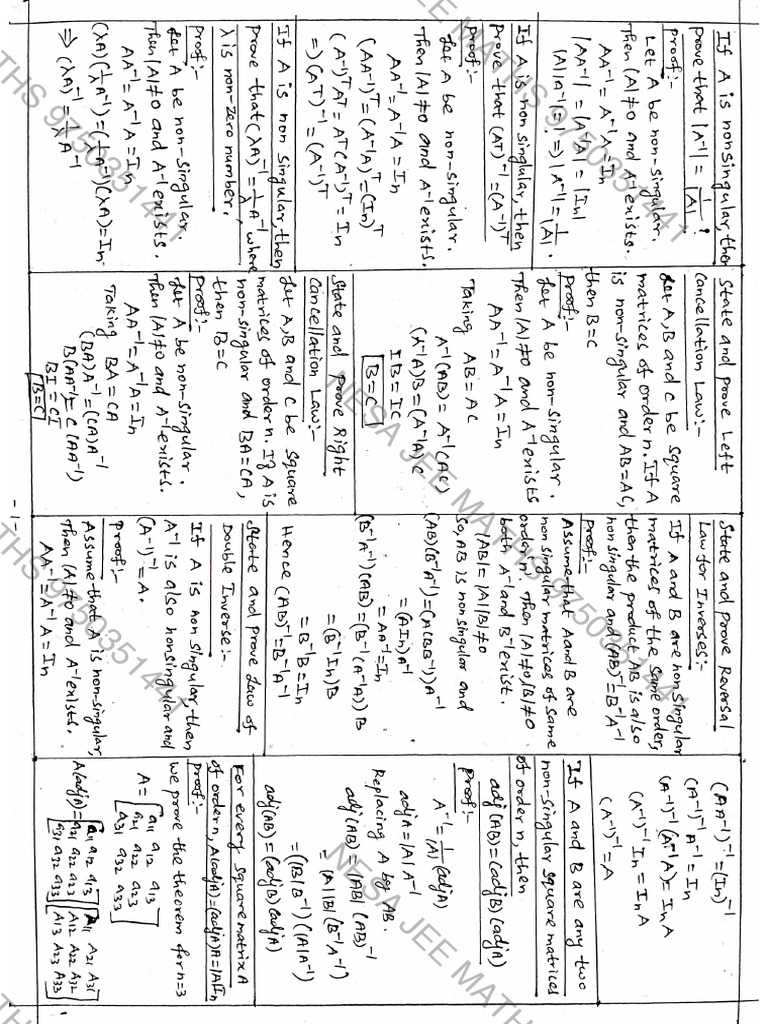 Xii STD (Volume-I and Ii) Theorems and Proof | PDF | Mathematics