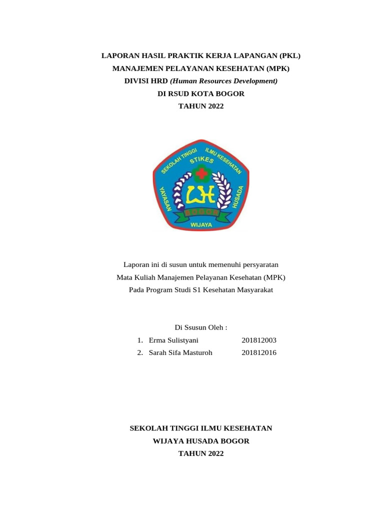 Cover Laporan MPK Rsud | PDF
