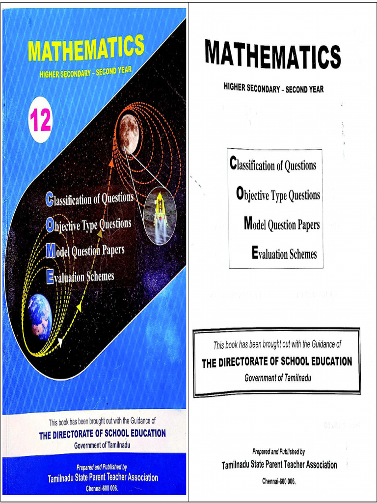 12th STD Maths Come Book Pta Book PDF Img2in1pages | PDF