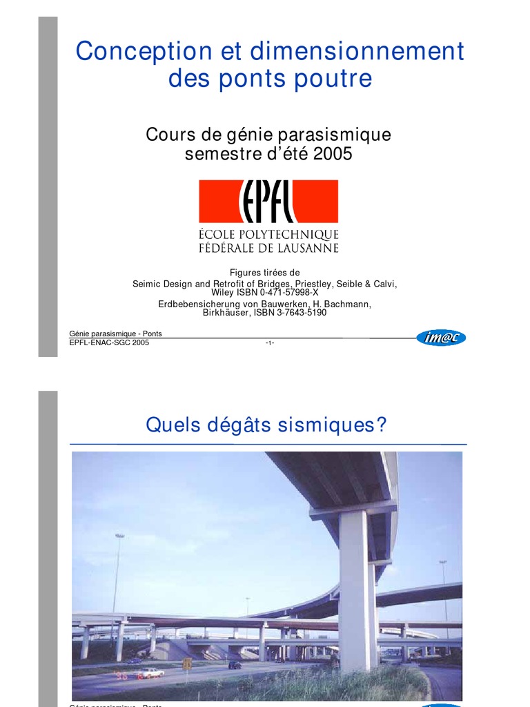 Conception parasismique des ponts 2005 | PDF | Pont | Génie parasismique