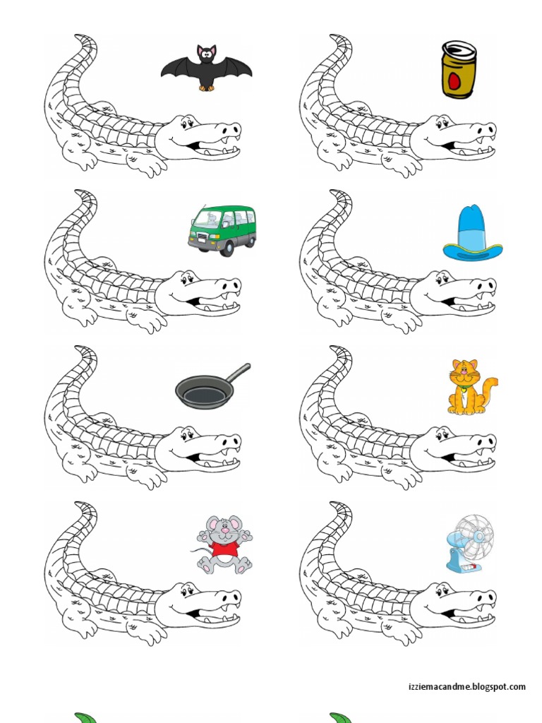 Alligator CVC Words (-At and - An) | PDF