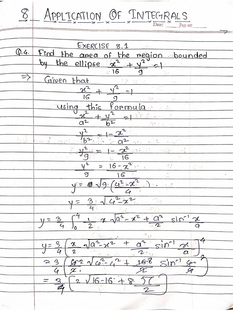 Application of Integrals | PDF