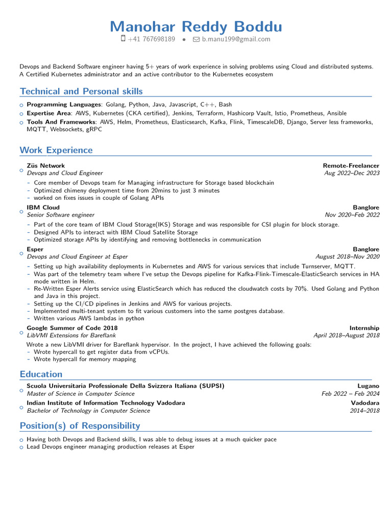 DevOps & Backend Engineer Profile | PDF | Cloud Computing | Amazon Web ...