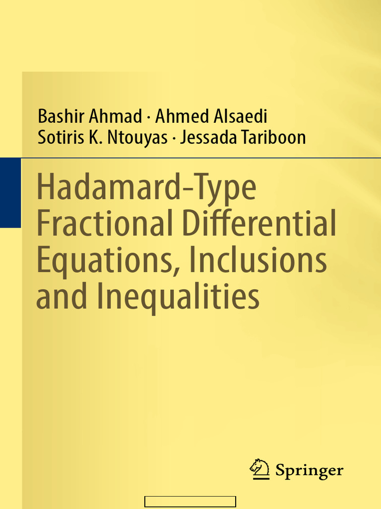 Bashir Ahmad, Ahmed Al-Saedi, Ntouyas, Sotiris K. - Tariboon, Jessada ...