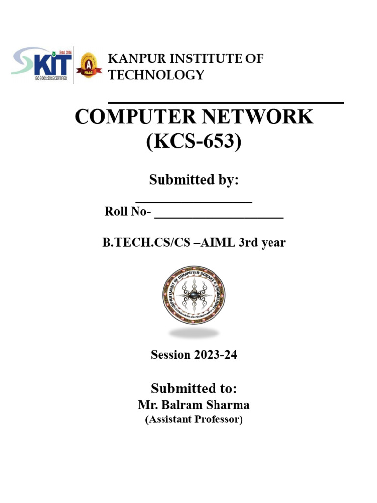 Computer Network Lab Formate | PDF | Computer Network | Telecommunications