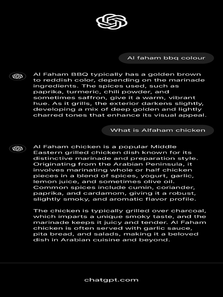 Al Faham BBQ Color | PDF