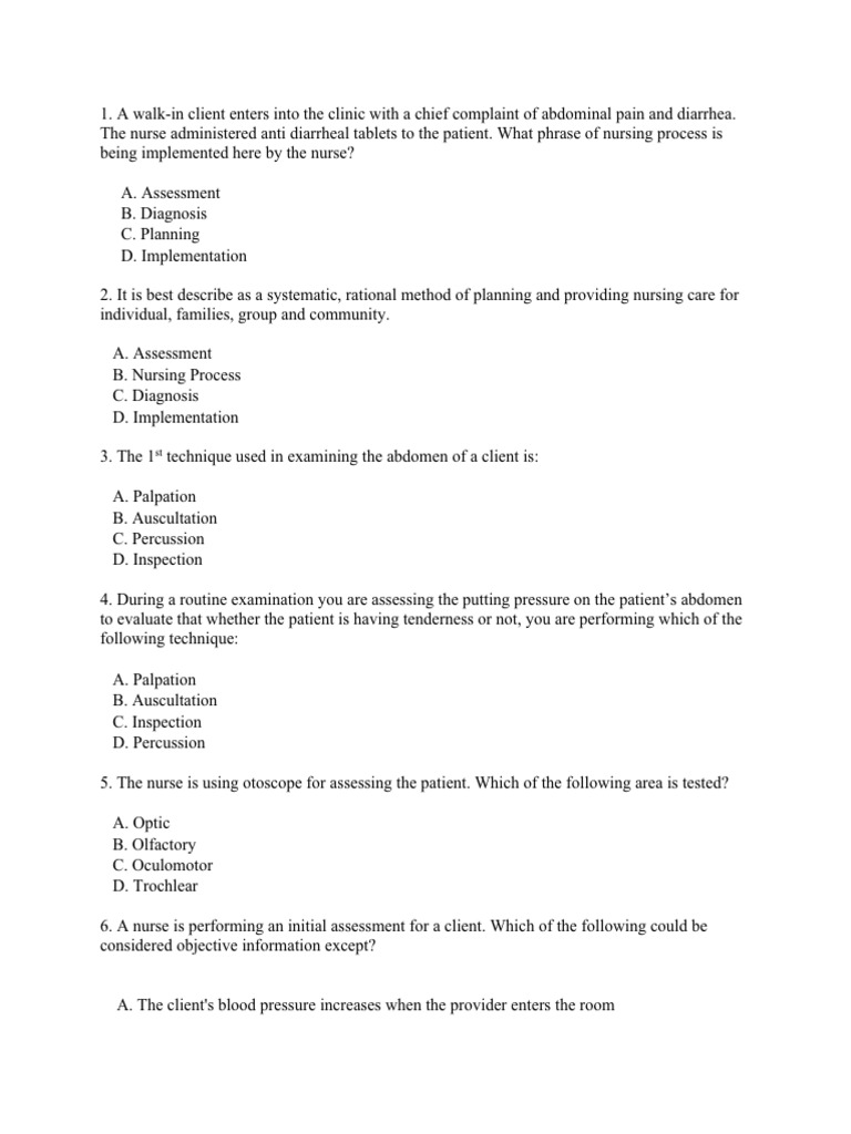 FON-II..Paper--JSMU MCQS-1 | PDF | Pain | Constipation