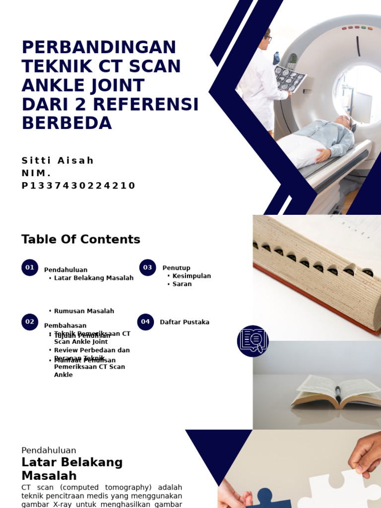 Teknik CT Scan Ankle Joint dan Perbandingan | PDF