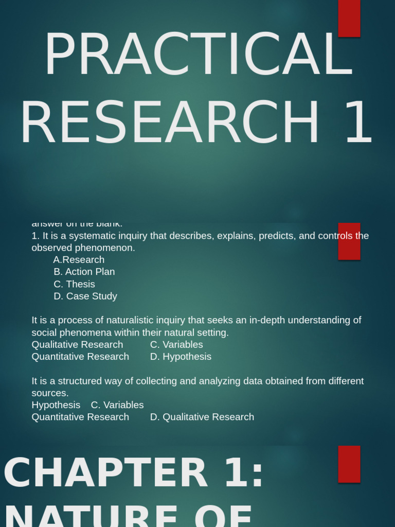 Nature and Purpose of Research | PDF | Inquiry | Epistemology