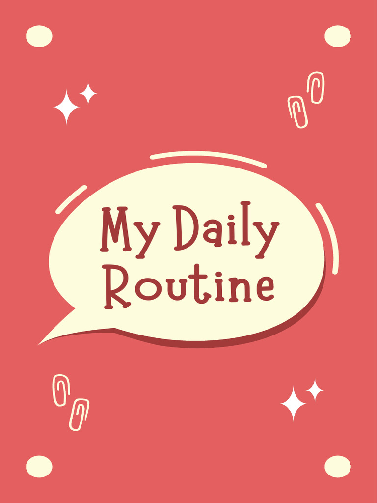 Pink Minimalist My Daily Routine Book Cover.pdf | PDF