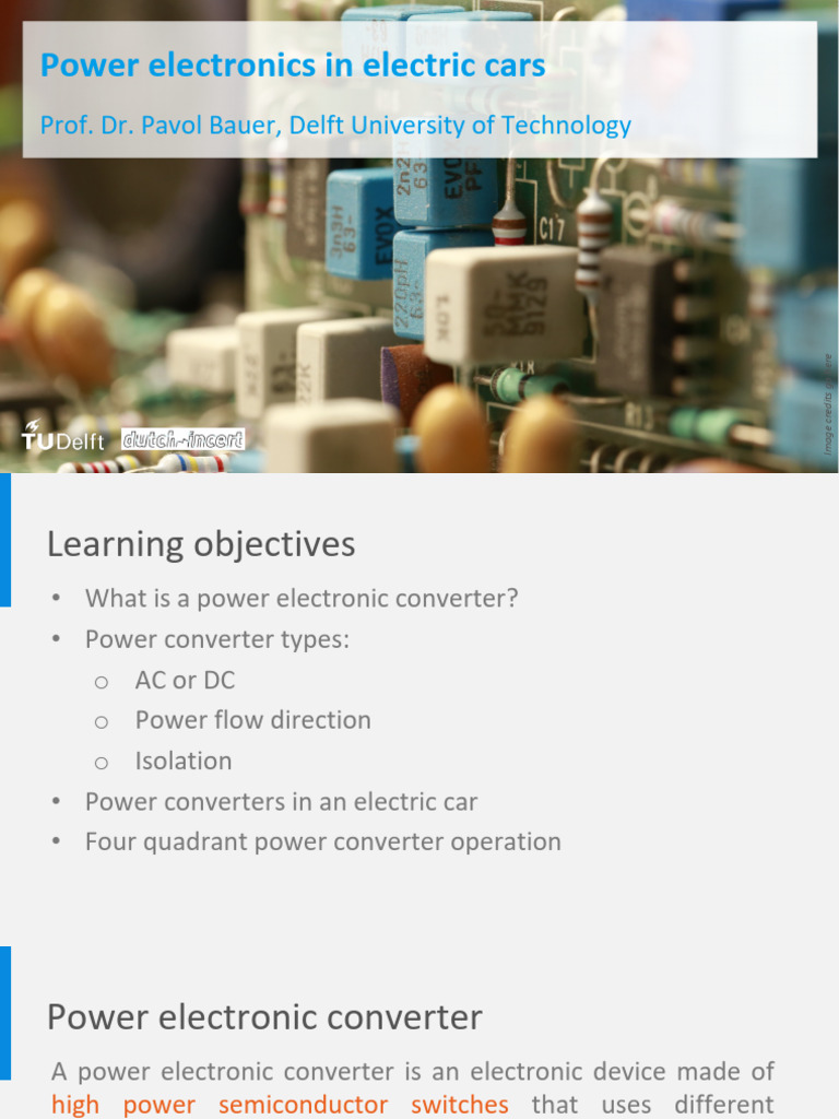Power Electronics in Electric Cars | PDF | Power Electronics | Power Inverter