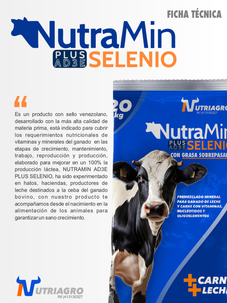 Ficha Técnica Nutramin | PDF | Leche | Nutrición