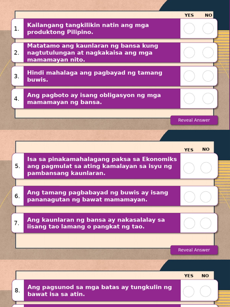 85 - True or False Quiz Game | PDF
