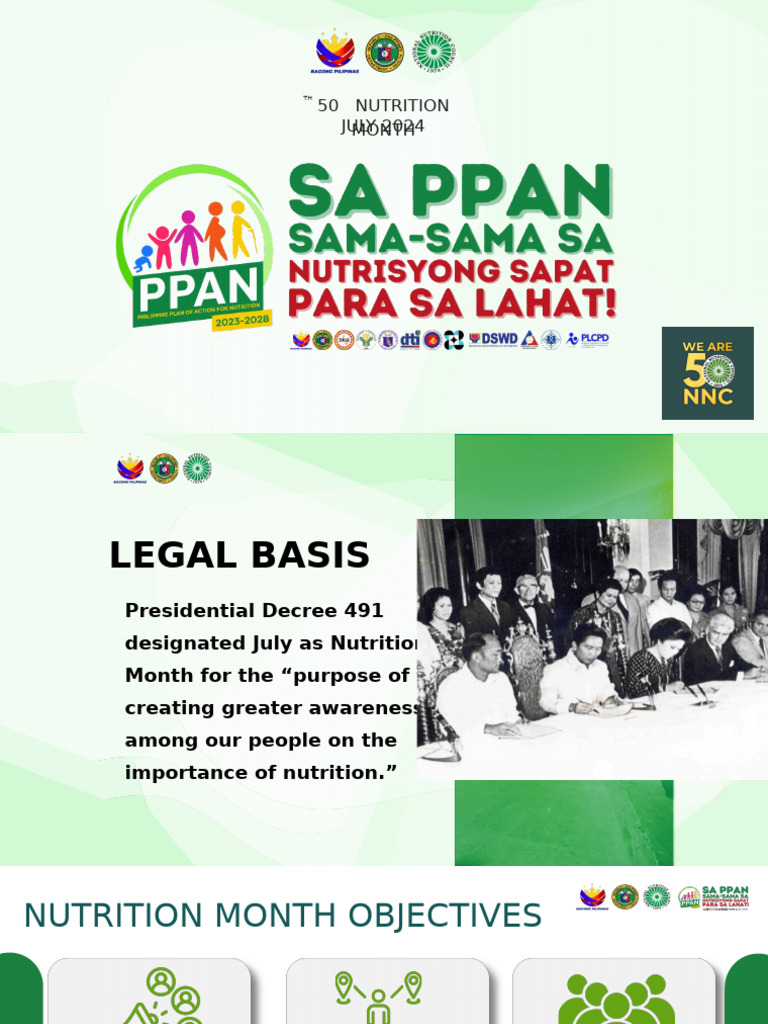 2024 Nutrition Month Presentation | PDF | Malnutrition | Nutrition