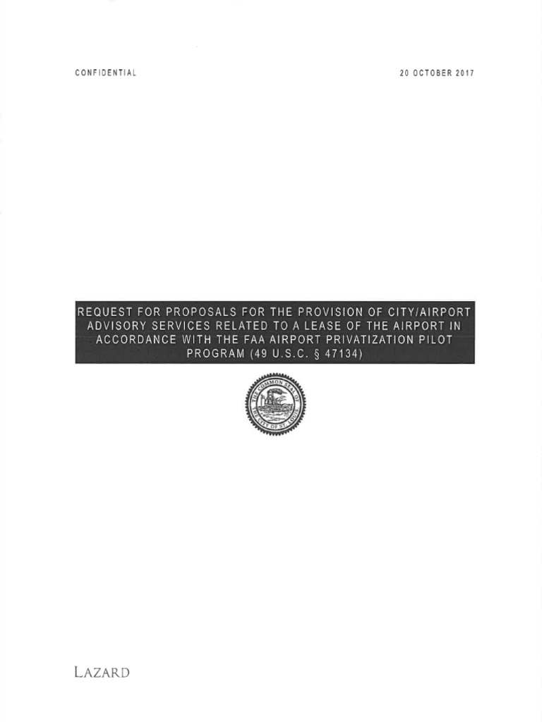 Lazard Airport Proposal - Redacted | PDF